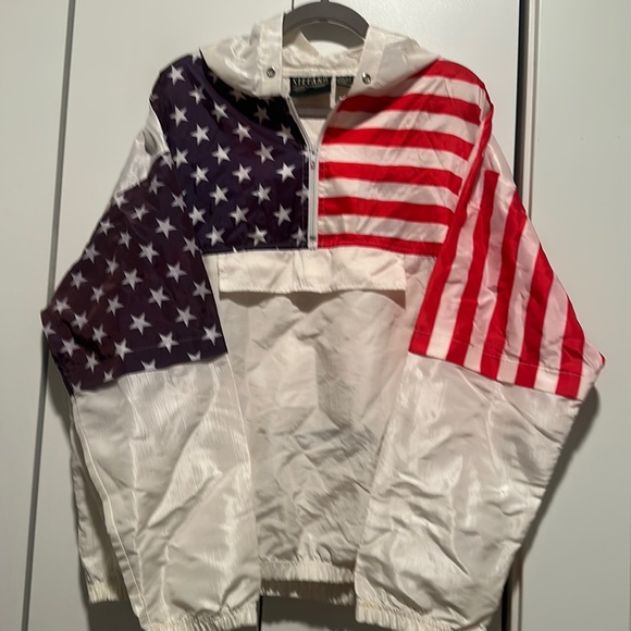 Stefano | Jackets & Coats | Vintage American Flag Windbreaker | Poshmark